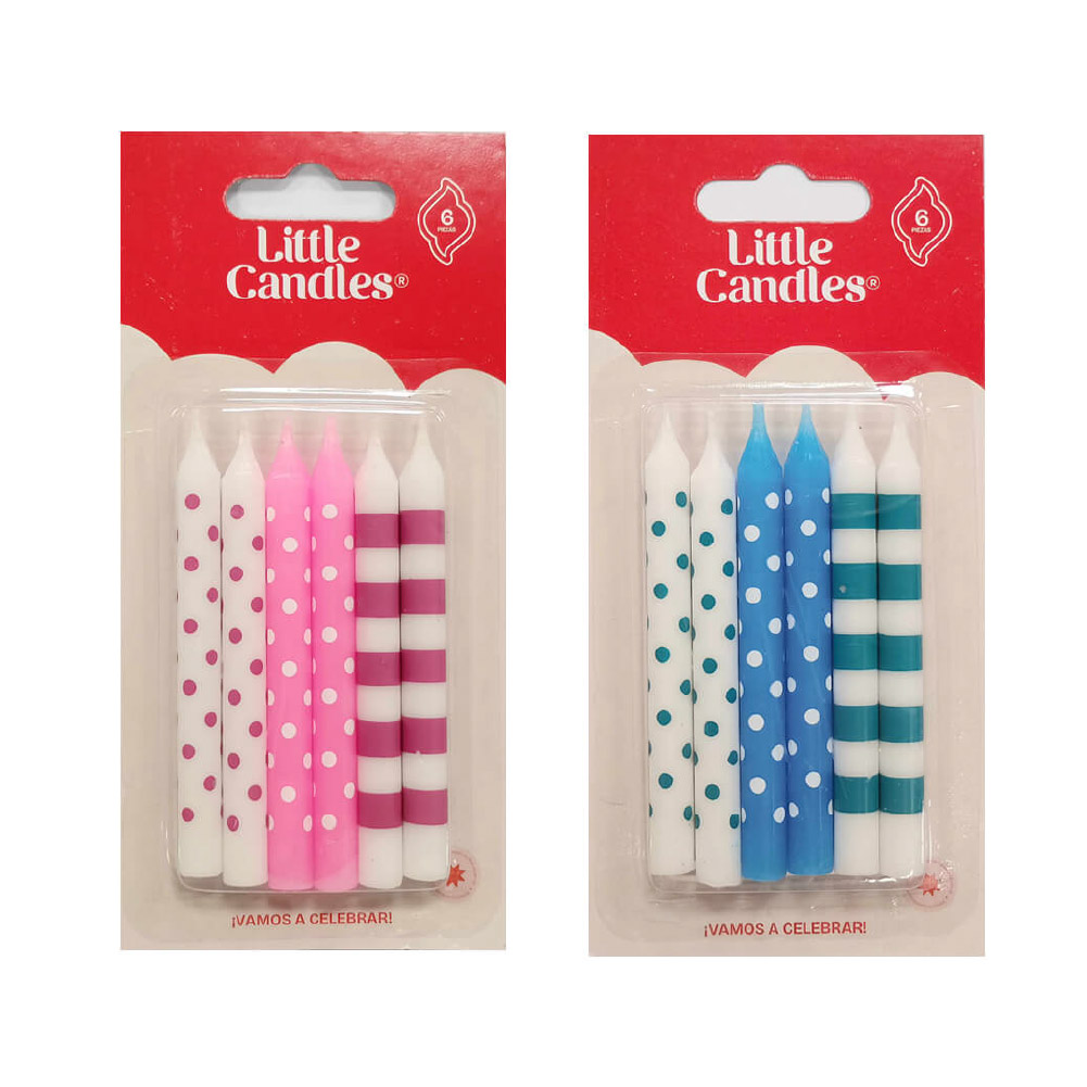 Palitos impresos x6 - Little Candles